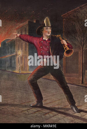 The American fireman: rushing to the conflict Stock Photo - Alamy