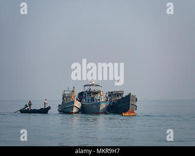Waterfront of Myeik, formerly Mergui, the largest city in the ...