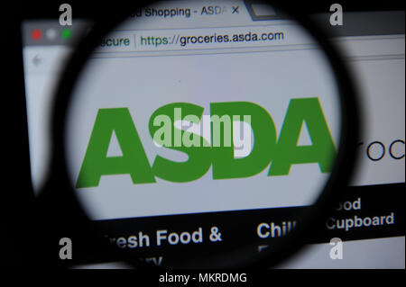 Asda logo and website close up Stock Photo - Alamy