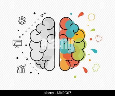 Change of mind concept business illustration, businessmen team helping ...