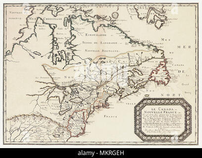 Map of Canada 1656 Stock Photo - Alamy