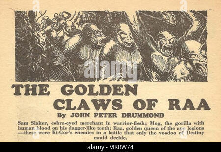 classic pulp fiction art featuring barbarians, animals, heroes and ...