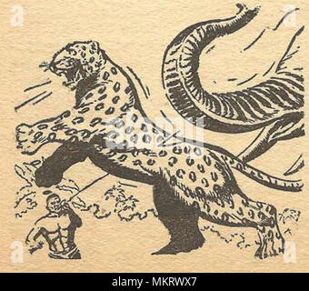 classic pulp fiction art featuring barbarians, animals, heroes and ...