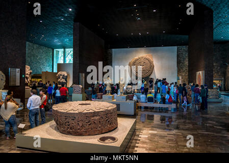 Aztec sculpture, Aztec Room, National Museum of Anthropology, Museo ...