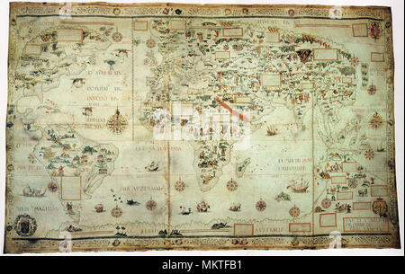 Map of the World 1550 Stock Photo - Alamy