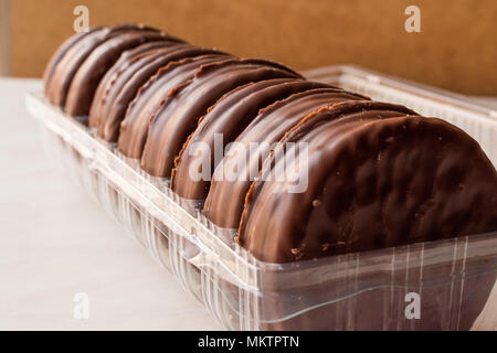 Chocolate Covered Marshmallow Biscuits. Dessert Concept Stock Photo Alamy