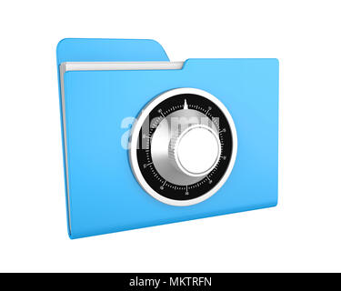 Computer Folder Locked Isolated Stock Photo - Alamy