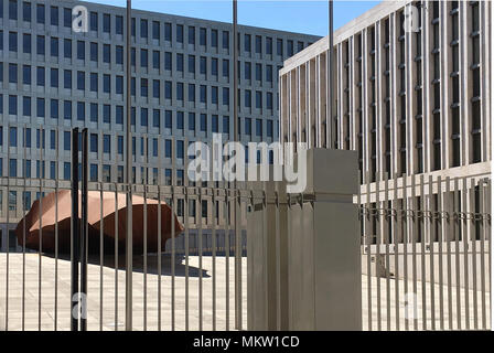 Main entrance of the new Headquarters of the German Federal ...