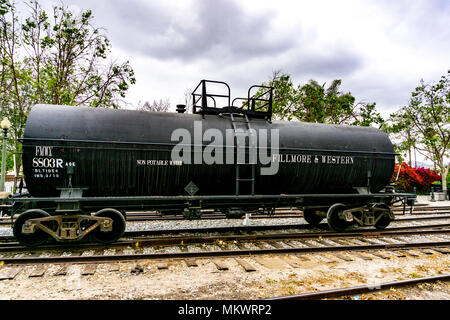 The Fillmore and Western Railroad museum in Fillmore California Stock ...