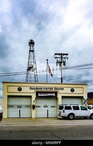 The Fillmore and Western Railroad museum in Fillmore California Stock ...