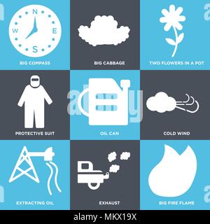 Flowers, cabbage vector icon. Flat illustration. Filled line style ...