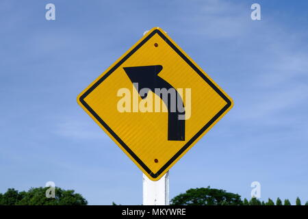 left curved arrow symbol traffic Stock Photo: 184395026 - Alamy