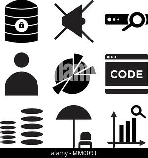 simple Lock with QR code icon Logo design illustration Stock Vector ...