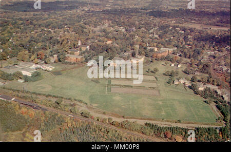View of Amherst, Mass , Amherst Mass., Aerial views Norman B. Leventhal ...