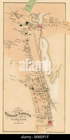 Map of Wareham Stock Photo - Alamy