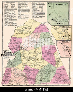 Map of East Fishkill. 1867 Stock Photo - Alamy