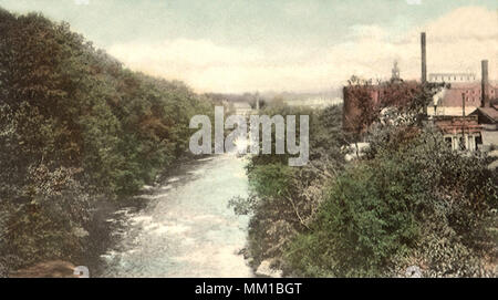 Foot Bridge. Willimantic. 1908 Stock Photo - Alamy