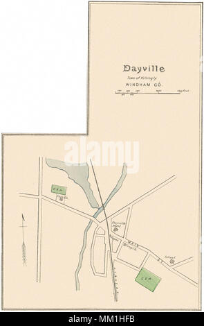 Map of Windham in Connecticut Stock Photo - Alamy