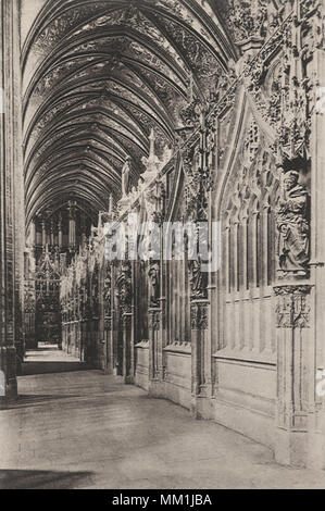 Interior view of Albi Cathedral, France showing the fresco Stock Photo ...
