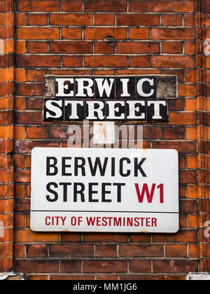 Soho Street Signs Series - Berwick Street / Berwick St - London's Soho ...