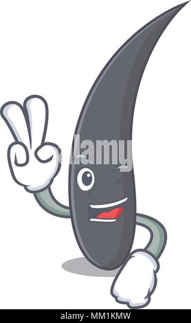 Long Cartoon hand of human pointing at important target with index ...
