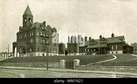 Moses Taylor Hospital, Scranton, Pa., between 1900 and 1906 Stock Photo ...