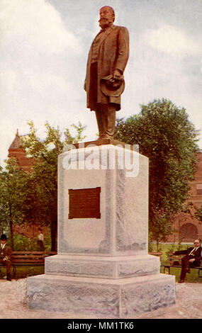 The Carter H. Harrison Monument in Union Park, Chicago, commemorates ...
