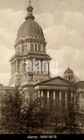 Springfield, Illinois - Dome of State Capitol Stock Photo - Alamy