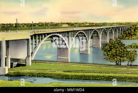 Robert E. Lee Bridge, Richmond, VA. , Bridges, Tichnor Brothers ...