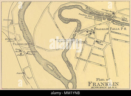 Franklin , Map Stock Photo - Alamy