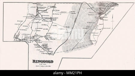 Map of Ringgold. 1877 Stock Photo - Alamy