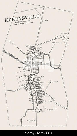Map of Keedysville. 1877 Stock Photo - Alamy