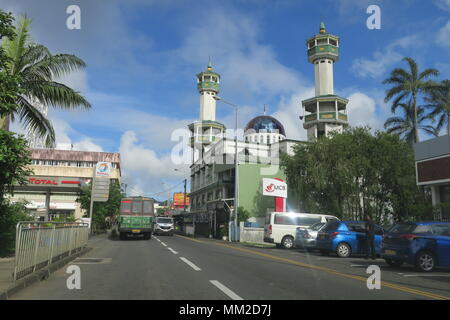 Interesting nature on Mauritius island, asphalt road, greenery Stock ...