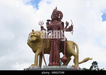 Durga Mata Statue at Ganga Talao, Grand Bassin, Mauritius, Hindu deity ...