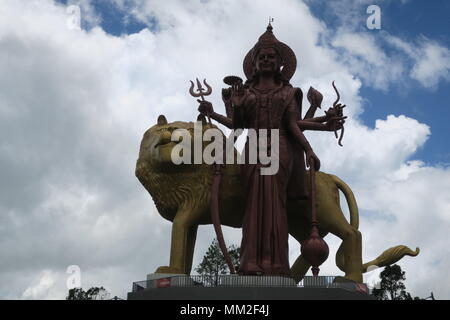 Durga Mata Statue at Ganga Talao, Grand Bassin, Mauritius, Hindu deity ...