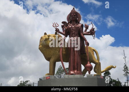 Durga Mata Statue at Ganga Talao, Grand Bassin, Mauritius, Hindu deity ...