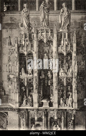 Vierge Chapel at Brou Church. Bourg. 1910 Stock Photo - Alamy