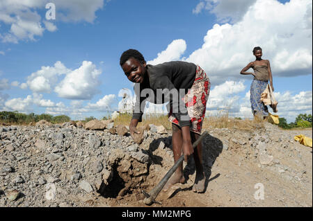 ZAMBIA Luanshya Copperbelt, abandoned stockpile of Luanshya Copper Mine ...