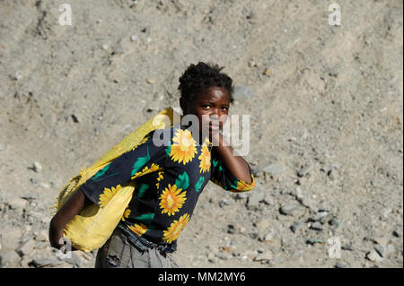 ZAMBIA Luanshya Copperbelt, abandoned stockpile of Luanshya Copper Mine ...