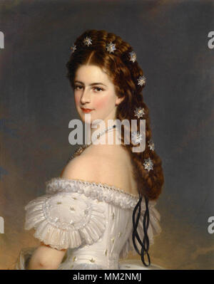 Elisabeth, Empress of Austria, painting by Karl von Kobierski ...