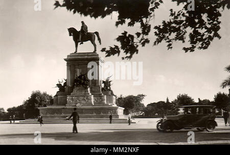 Garibaldi Monument. Rome. 1930 Stock Photo - Alamy