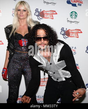 UK - LMFAO Sky Blu (Skyler Gordy) & Redfoo (Stefan Gordy) at the 95-106 ...