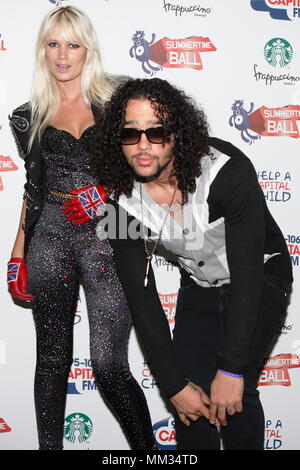 UK - LMFAO Sky Blu (Skyler Gordy) & Redfoo (Stefan Gordy) at the 95-106 ...