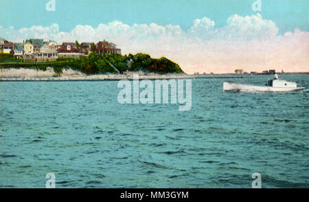 The mouth of the Ipswich River at Little Neck in Ipswich, Massachusetts ...