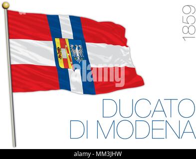 Duchy of Modena historical flag, Italy Stock Vector Image & Art - Alamy