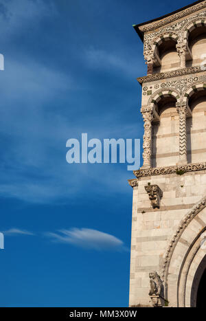 Romanesque architecture with stone arch and column in ionic style in ...