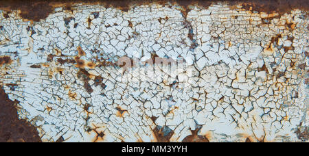 Heavy erosion metal texture faded blue color, abstract grunge ...