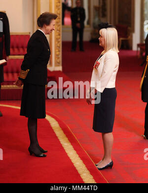 Miss Christine Bower from London is made a MBE (Member of the Order of ...