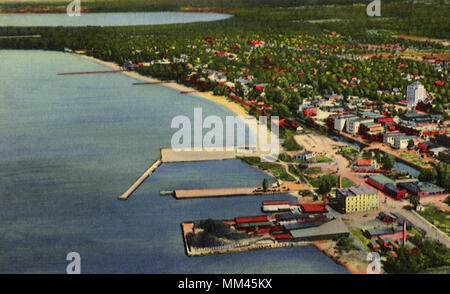 Aerial View. Traverse City. 1940 Stock Photo - Alamy