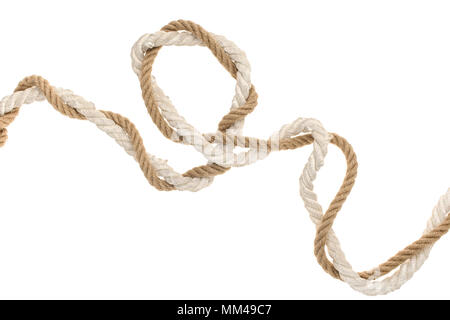 Close up of grunge twisted spiral robe texture for pattern background ...